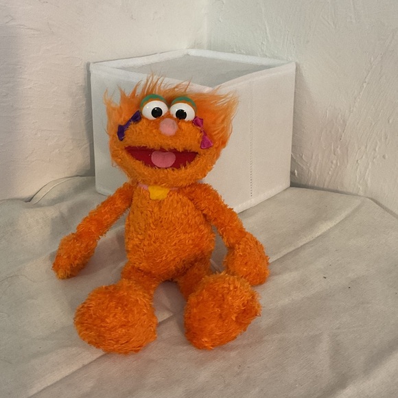 Sesame Street | Toys | Sesame Street Zoe Plush Toy 9 Tall Orange | Poshmark